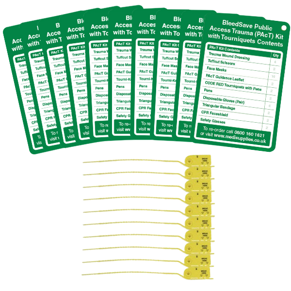 Public Access Trauma Kit Inspection Tag Pack | MediSupplies