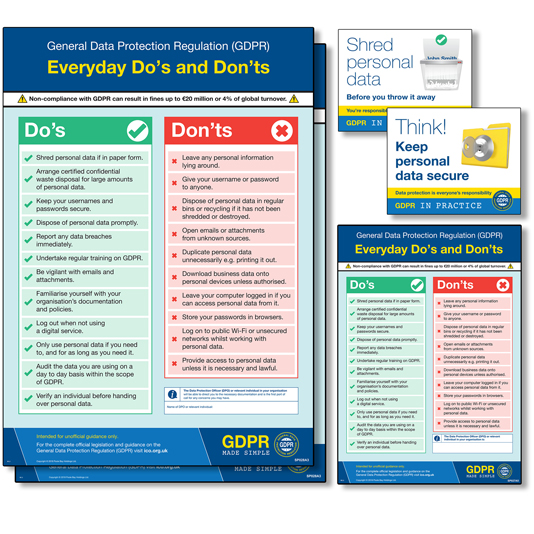 GDPR In Practice - Easy Reference Packs