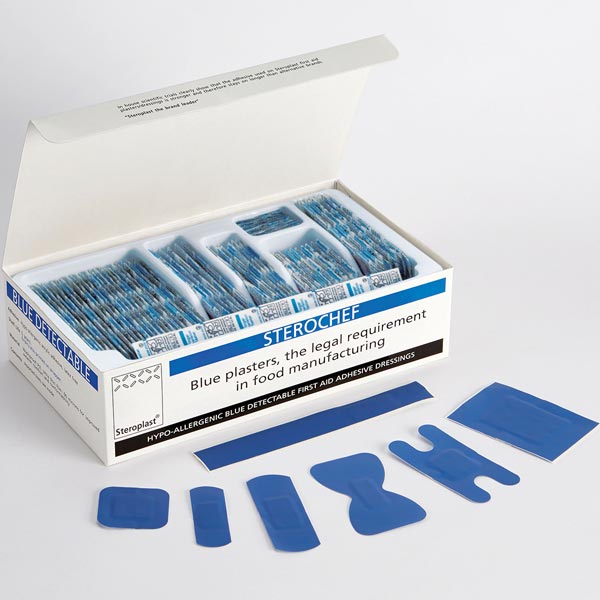 Steroplast Blue Detectable Plasters | Blue Plasters | MediSupplies