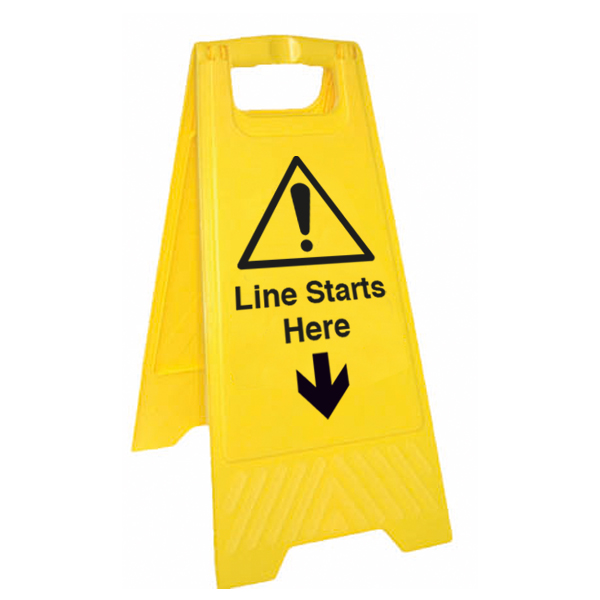 Line Starts Here | Social Distancing Floor Stands | Medisupplies