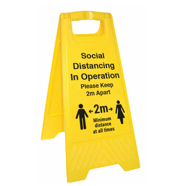 Social Distancing in Operation - 2m | Social Distancing Floor Stands ...