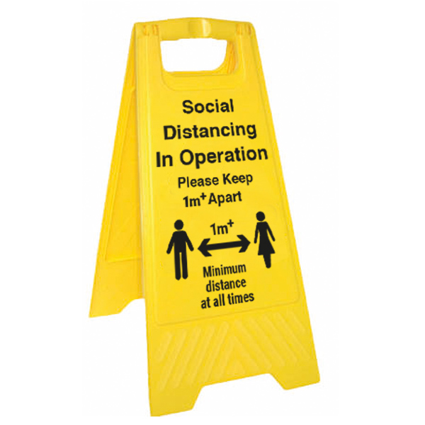 Social Distancing in Operation - 1m | Social Distancing Floor Stands ...