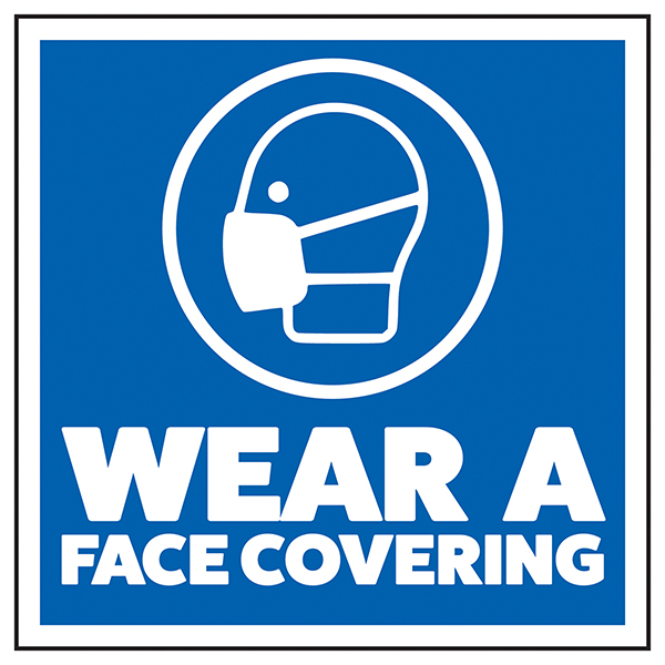 Wear A Face Covering - Sticker
