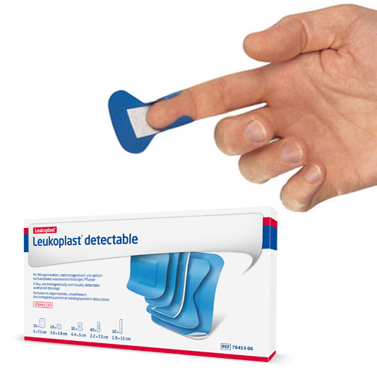 Leukoplast Blue Detectable Plasters | Blue Plasters | MediSupplies