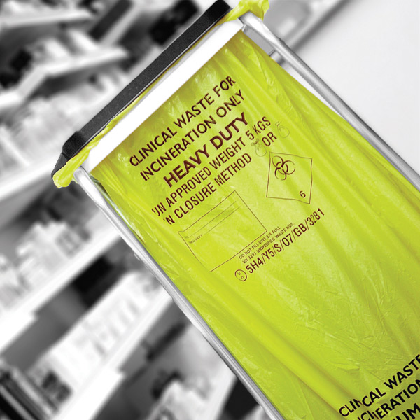 Yellow Clinical Waste Sacks | Clinical Waste Sacks | MediSupplies