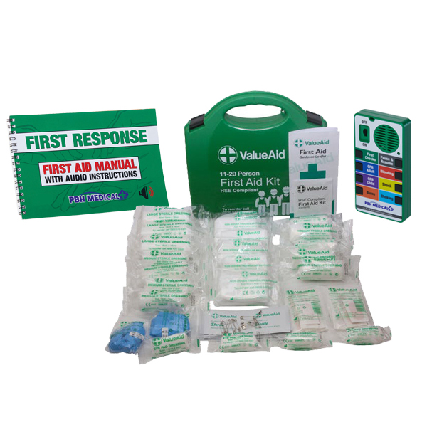 PBH Medical Talking First Aid Guide & Kits | Medisupplies
