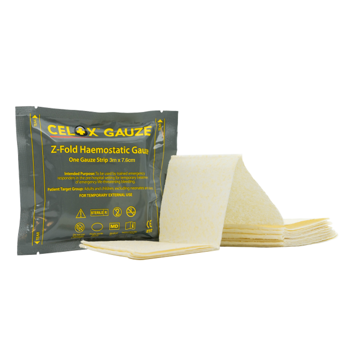 Celox Z-Fold Haemostatic Gauze l MediSupplies