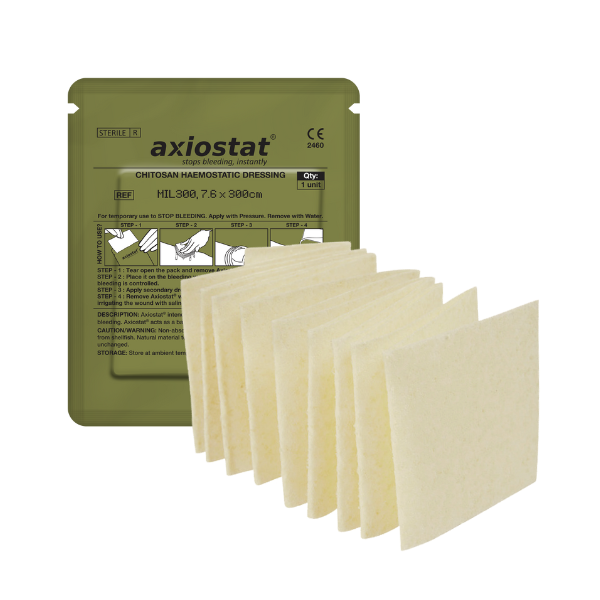 Axiostat Military Z-Fold Haemostatic Gauze | MediSupplies