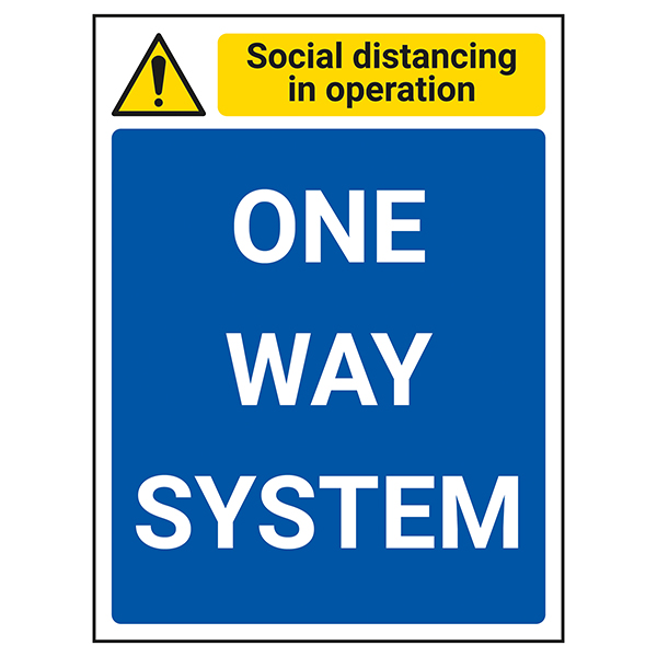 Social Distancing In Operation - One Way System | Infection Control ...