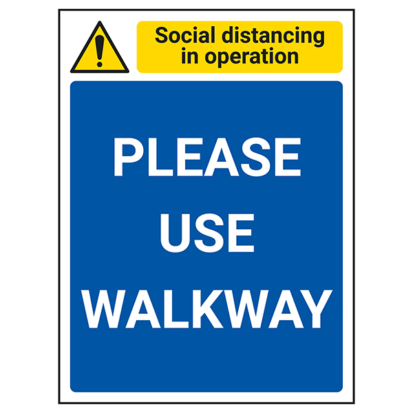Social Distancing In Operation - Please Use Walkway | Infection Control ...