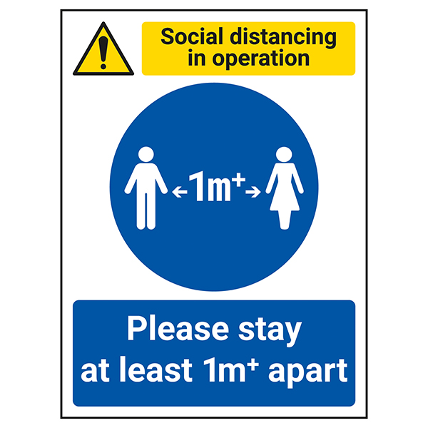Social Distancing in Operation - Stay 1m Apart | Social Distancing ...