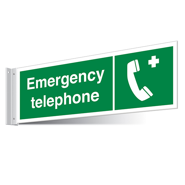 Emergency Telephone Corridor Sign - Landscape | Corridor Signs ...