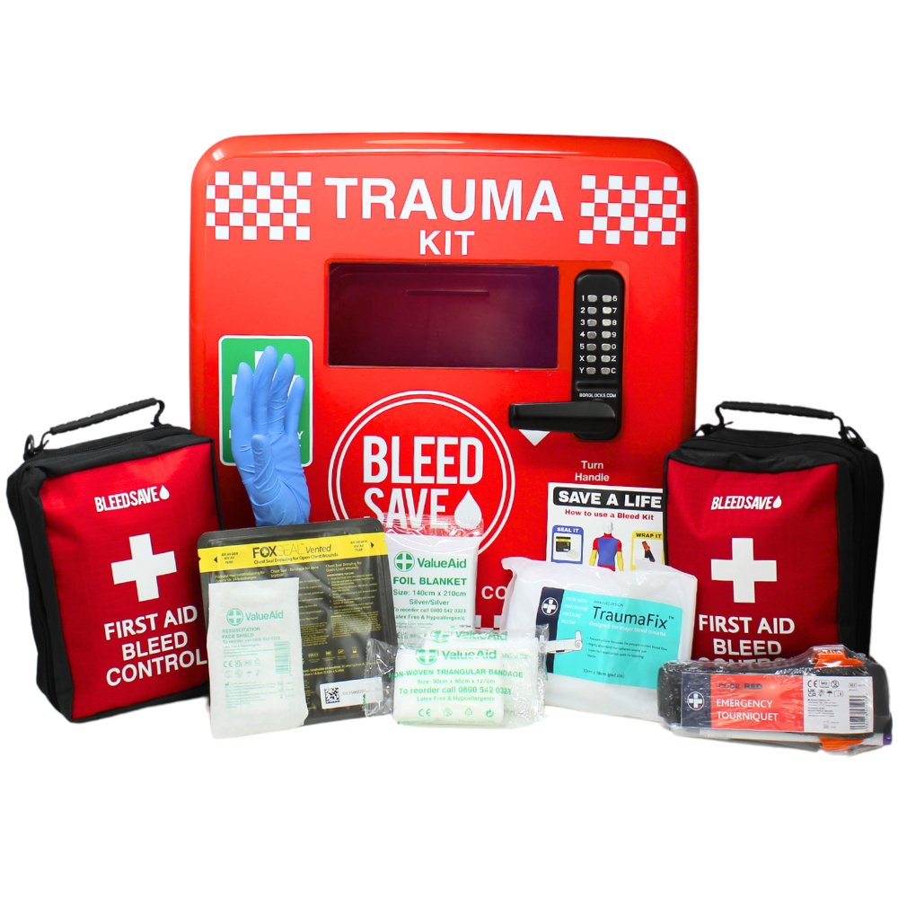Trauma Cabinet with 2 x Public Access Community Kits | MediSupplies