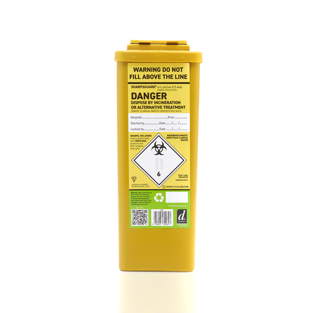 Wallace Cameron 0.5L Sharps Disposal Bin