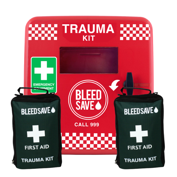 Trauma Cabinet with 2 x Public Access Trauma (PAcT) Kits | MediSupplies